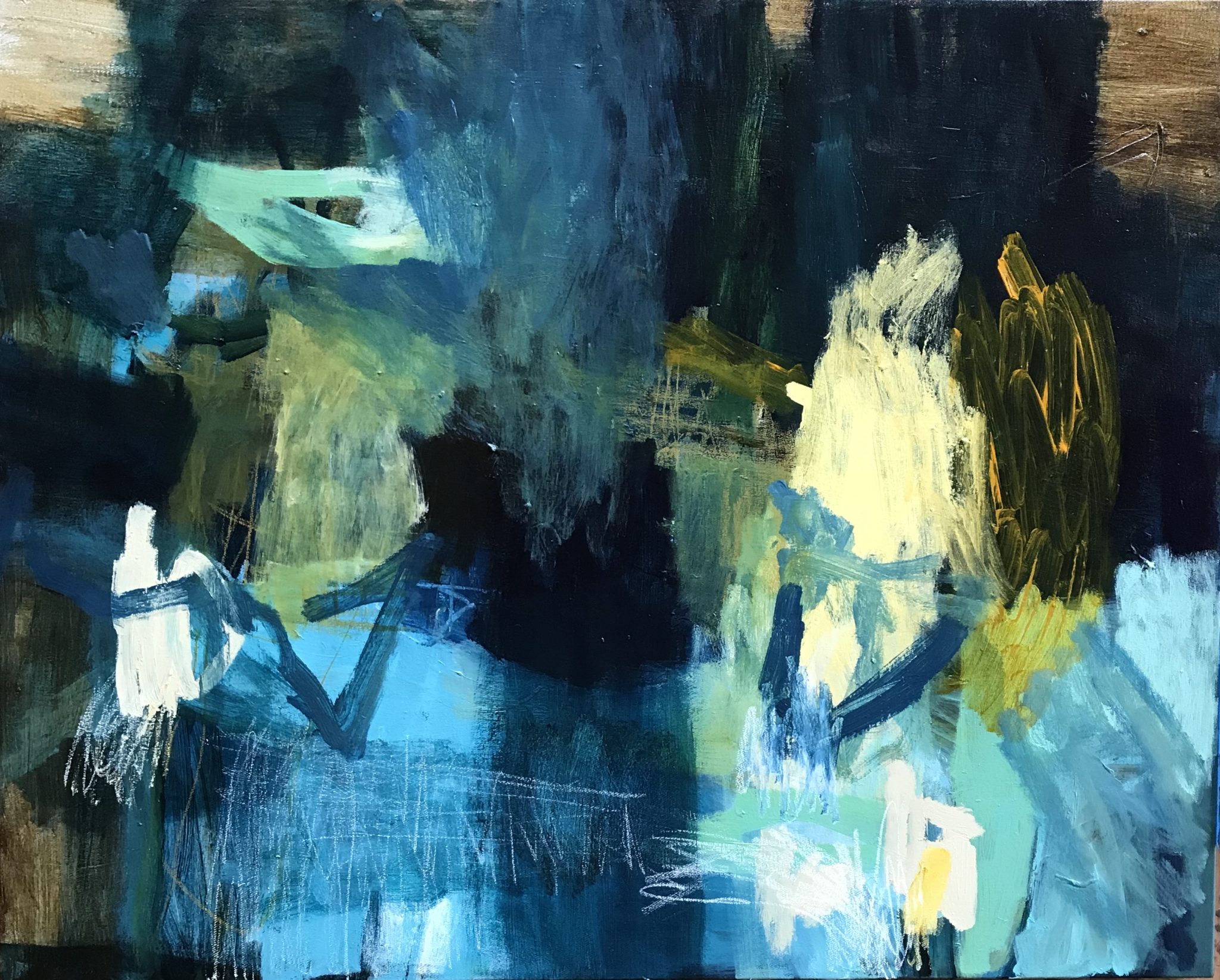 Dark water, pale rocks – Walcha Gallery of Art